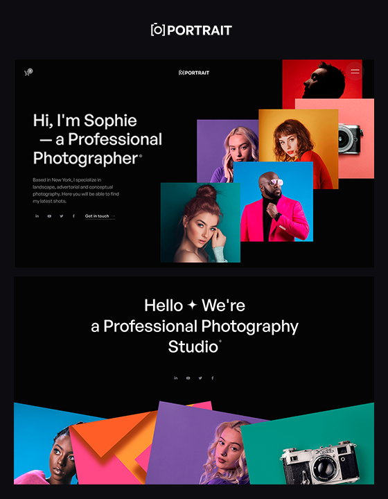 Portrait - Photography HTML5 Responsive Website Template