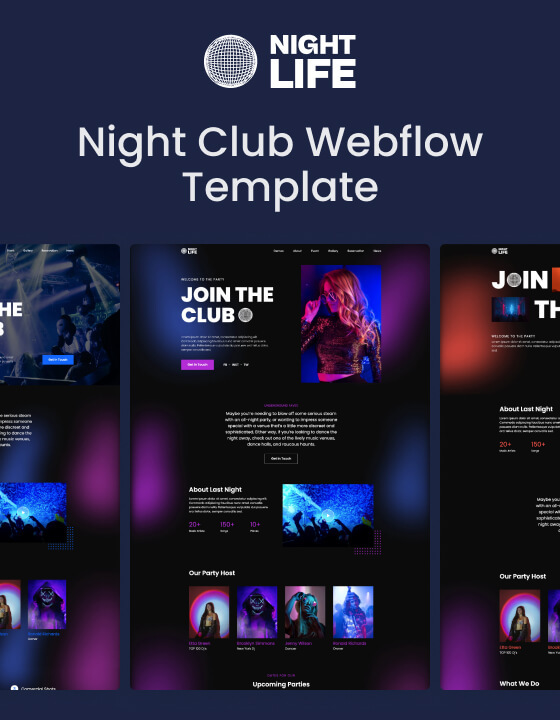 Night Life - DJ HTML5 Responsive Website Template