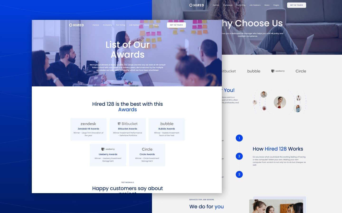 Hired 128 - Recruitment HTML5 Responsive Website Template
