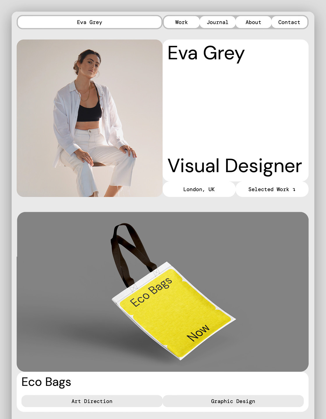 Eva Grey - Portfolio HTML5 Responsive Website Template