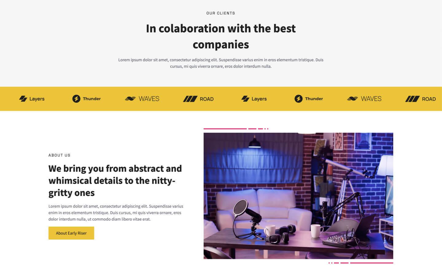 Early Riser - Podcast HTML5 Responsive Website Template