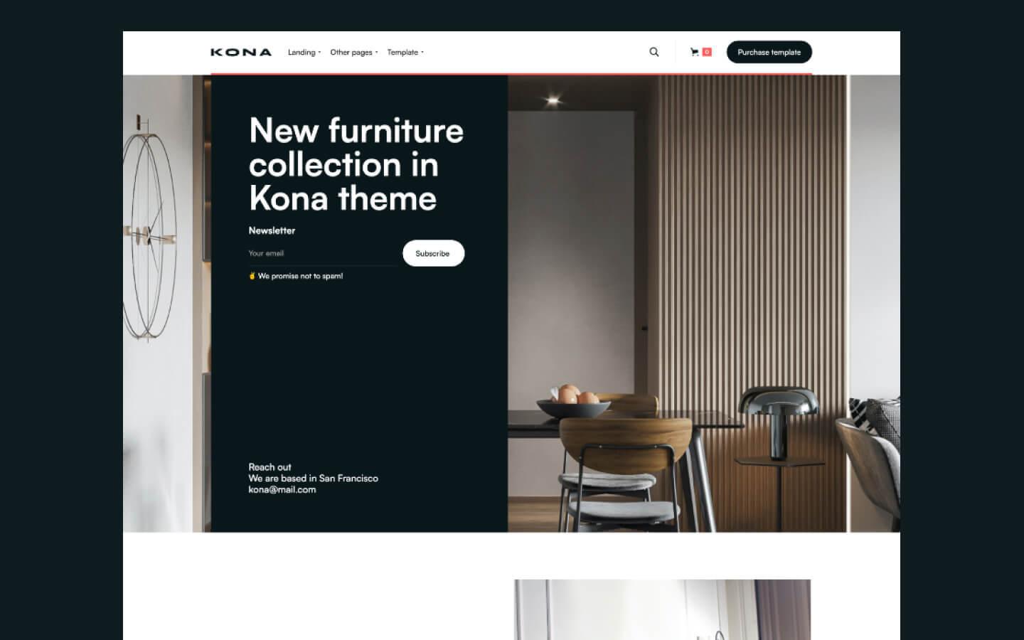 Kona - Retail HTML5 Responsive Website Template