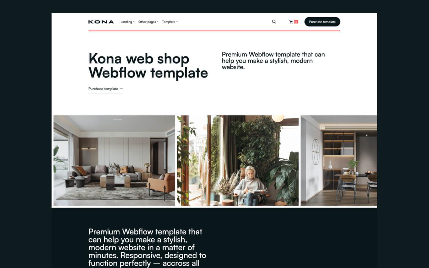 Kona - Retail HTML5 Responsive Website Template