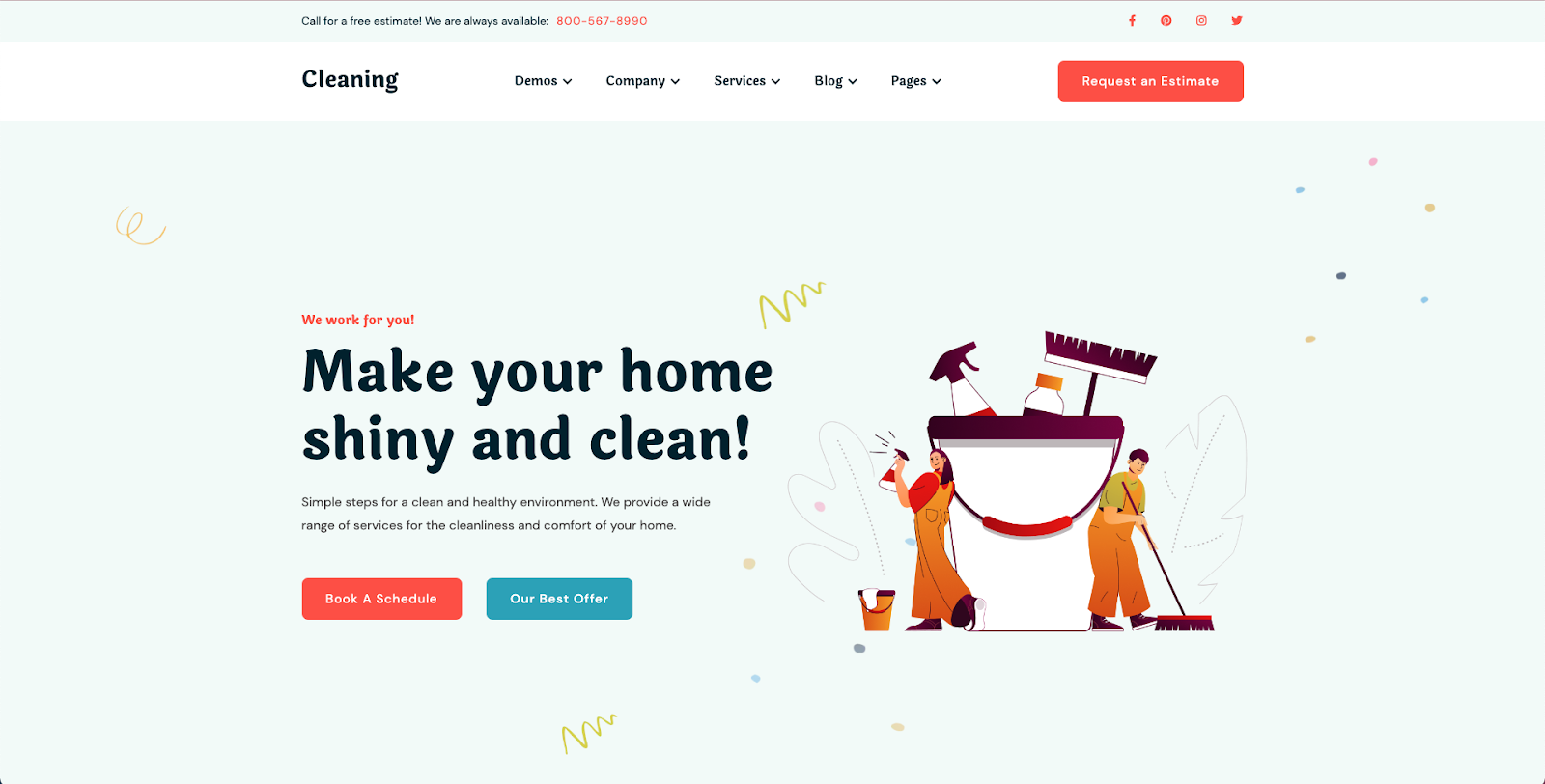 Cleaning 128 - Small Business HTML5 Responsive Website Template Cleaning 128 - Small Business HTML5 Responsive Website Template