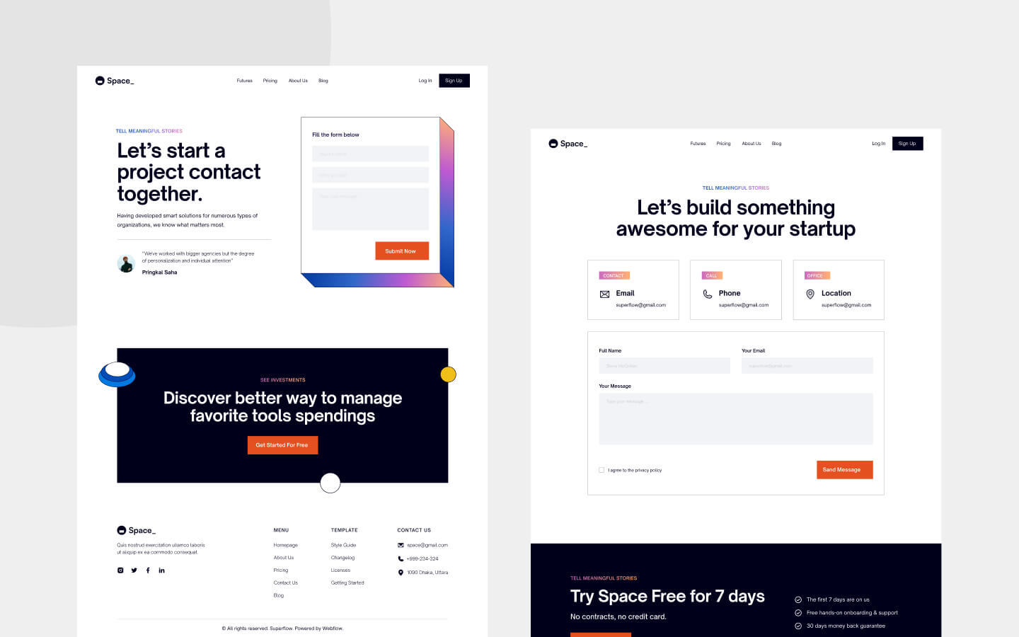 S_pace - Small Business HTML5 Responsive Website Template