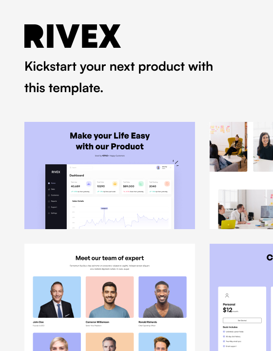 Rivex - SaaS HTML5 Responsive Website Template Rivex - SaaS HTML5 Responsive Website Template