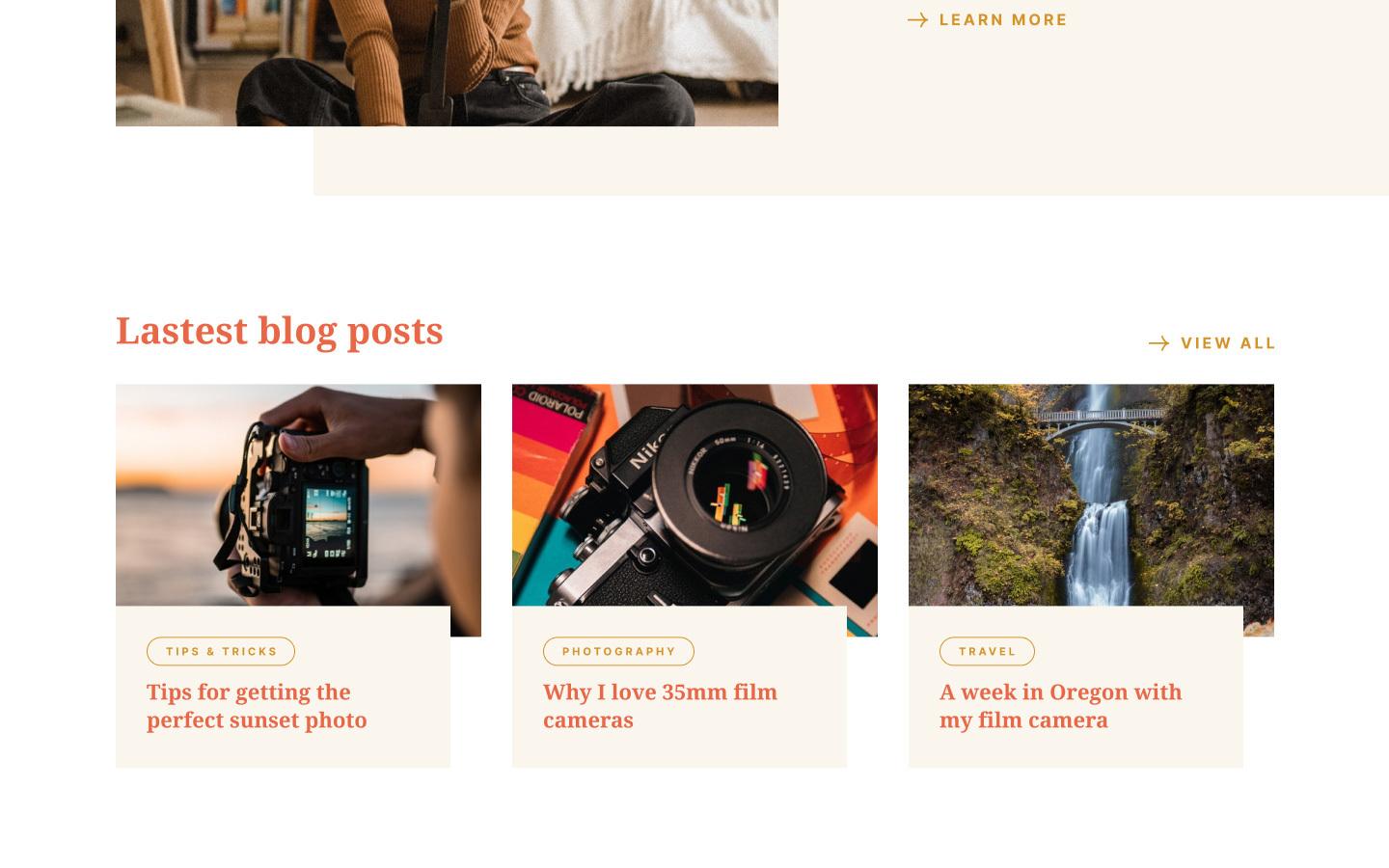 Luminescent - Photography HTML5 Responsive Website Template