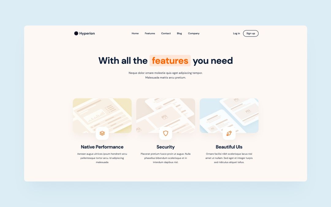 Hyperion - Startup HTML5 Responsive Website Template