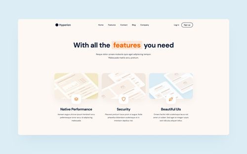 Hyperion - Startup HTML5 Responsive Website Template