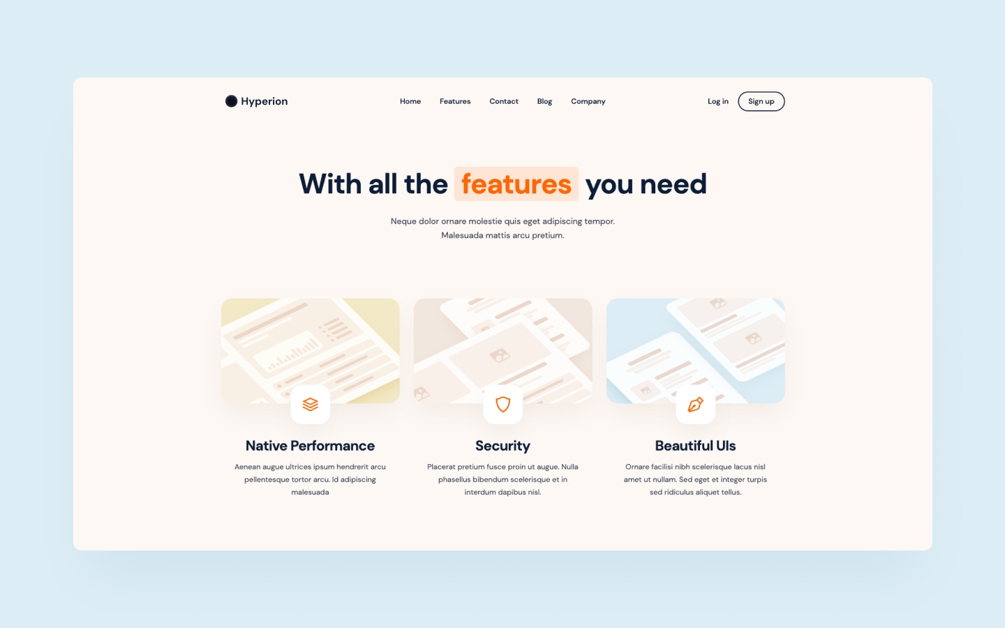 Hyperion - Startup HTML5 Responsive Website Template