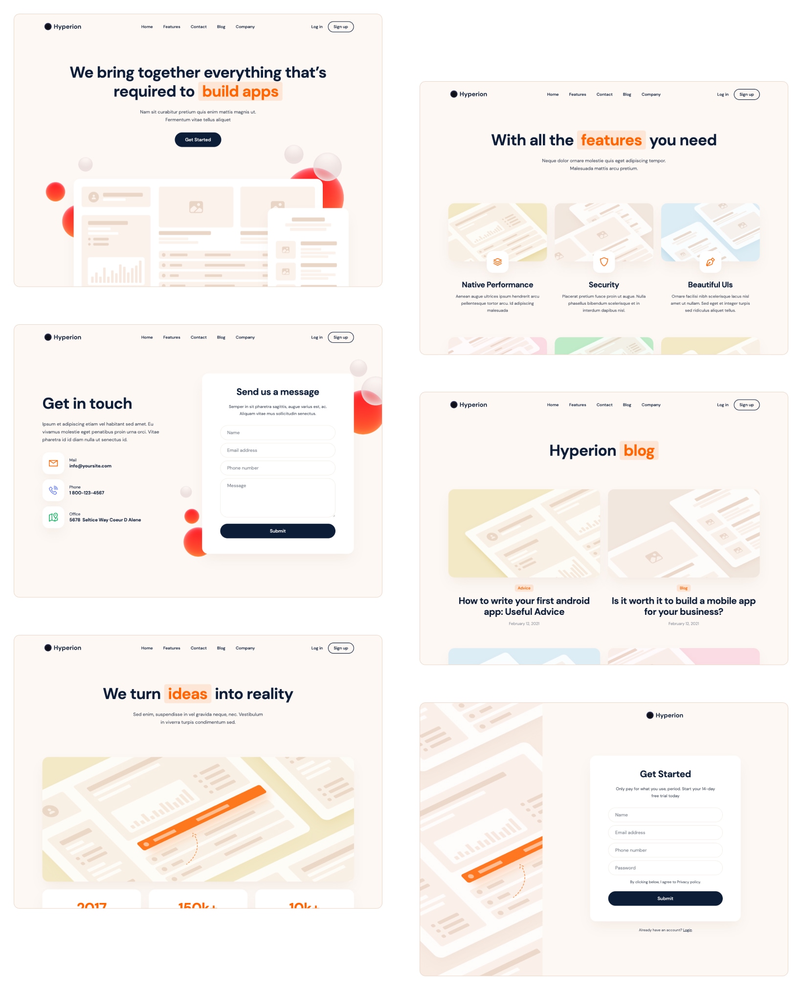 Hyperion - Startup HTML5 Responsive Website Template