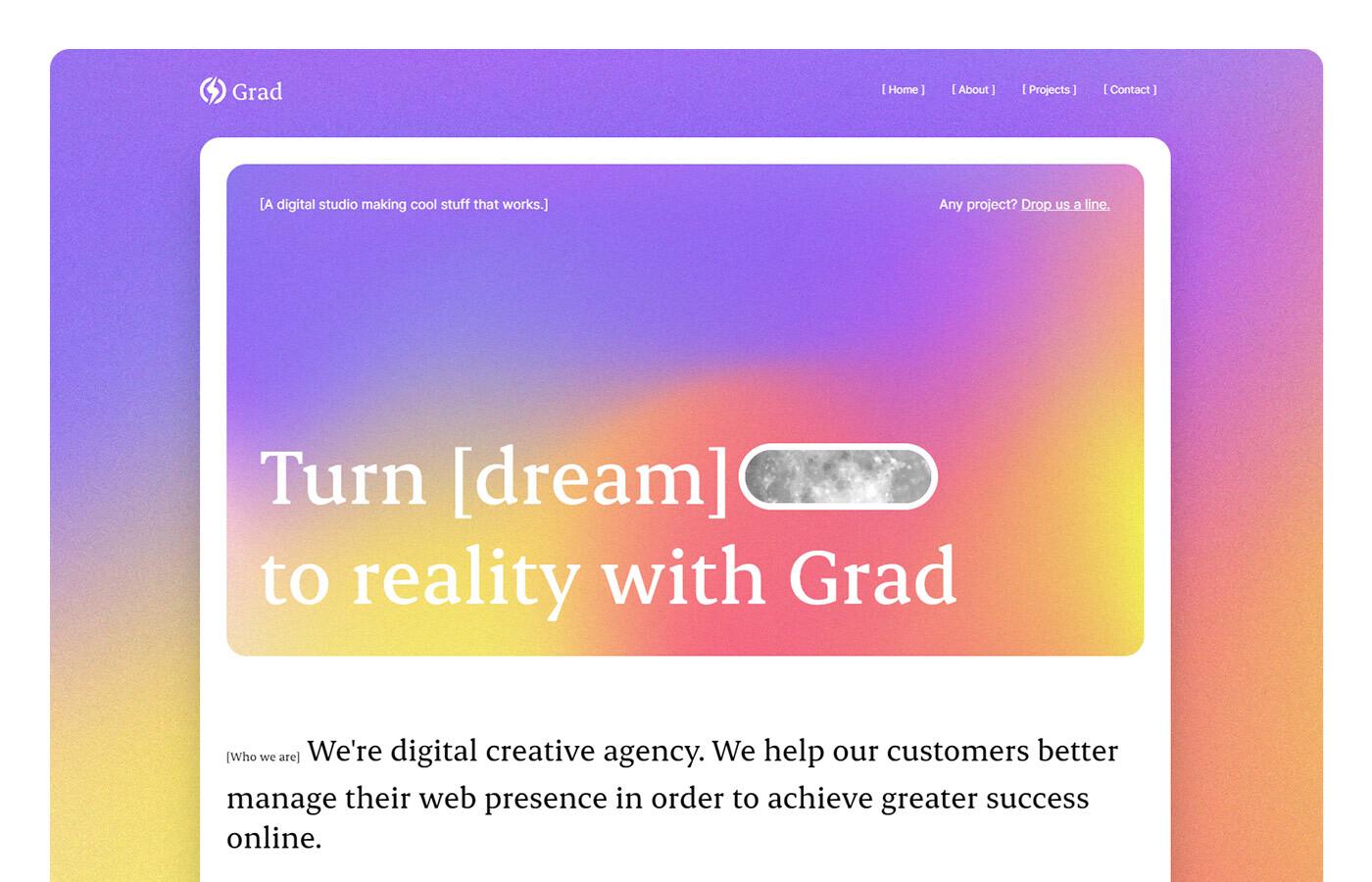 Grad - Agency HTML5 Responsive Website Template