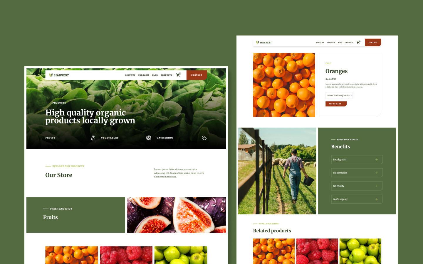 Harvest - Farm HTML5 Responsive Website Template