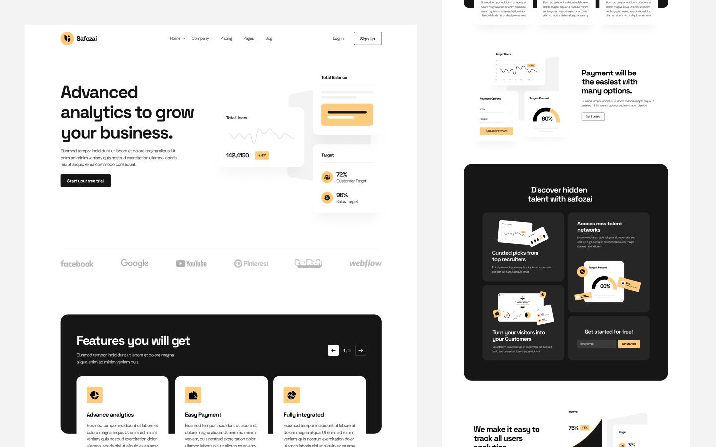 Safozai - SaaS HTML5 Responsive Website Template