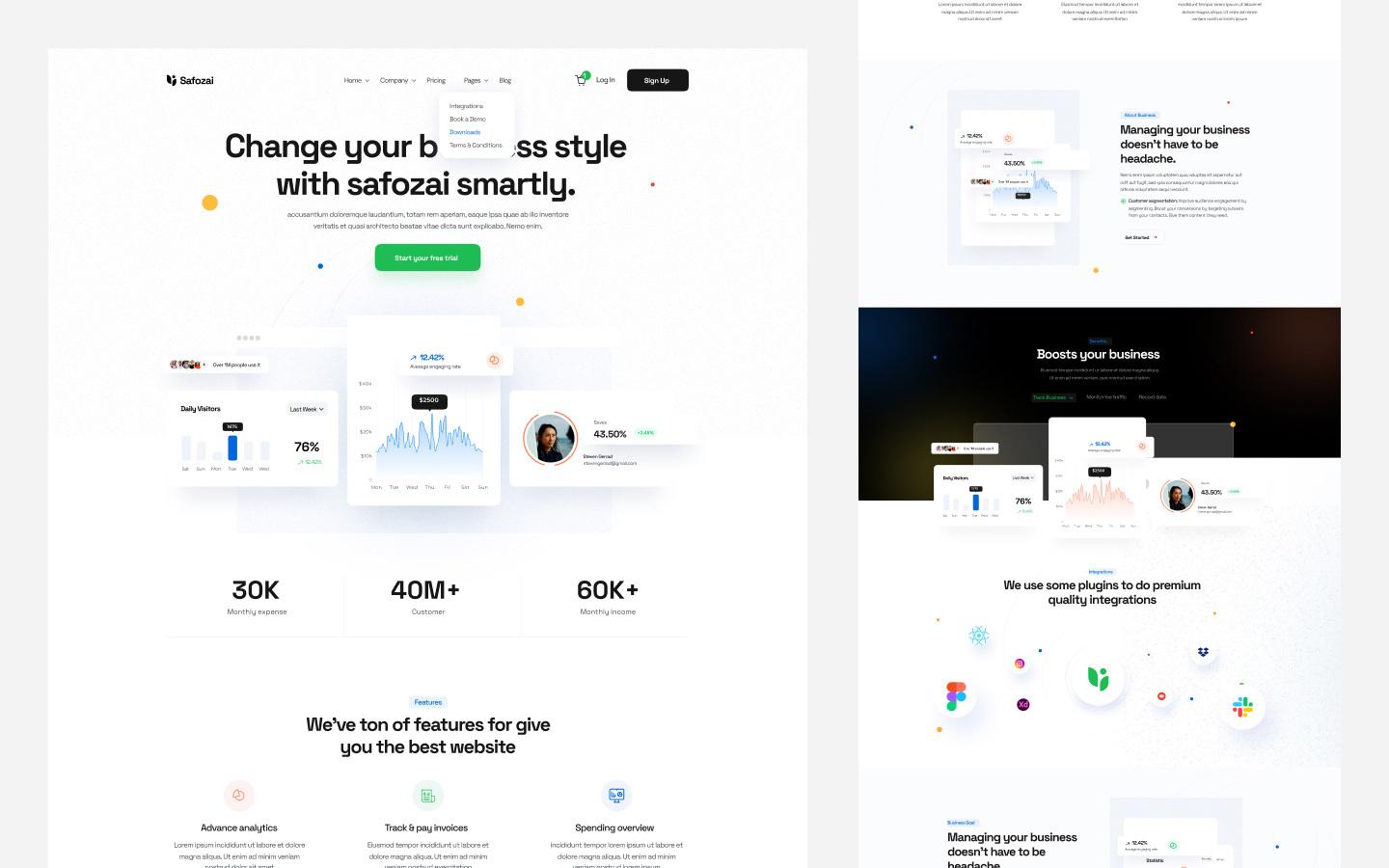 Safozai - SaaS HTML5 Responsive Website Template