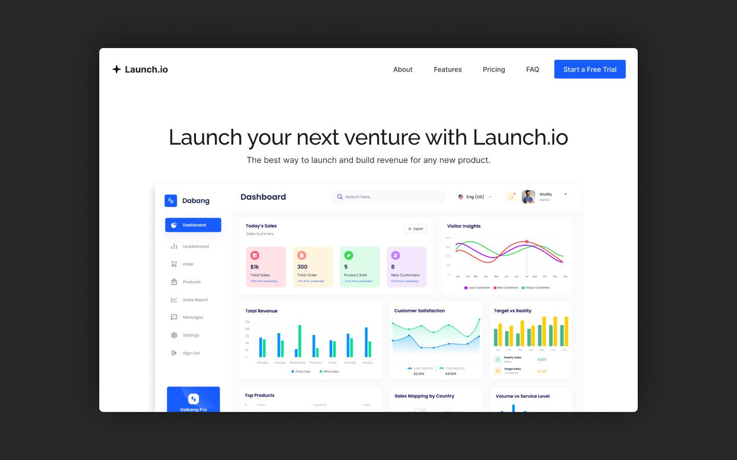 Launchio - Startup HTML5 Responsive Website Template