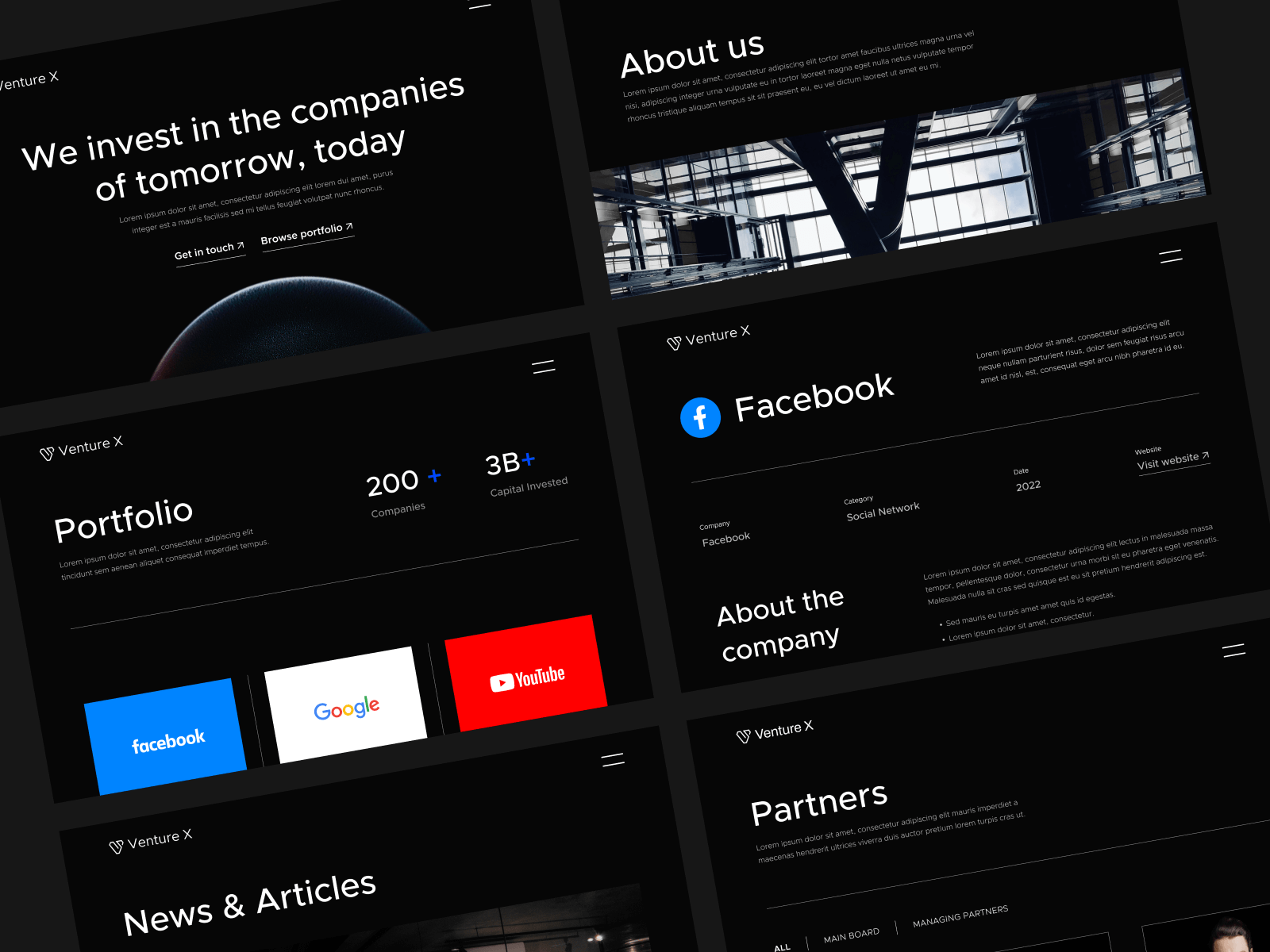 Venture X - Finance HTML5 Responsive Website Template