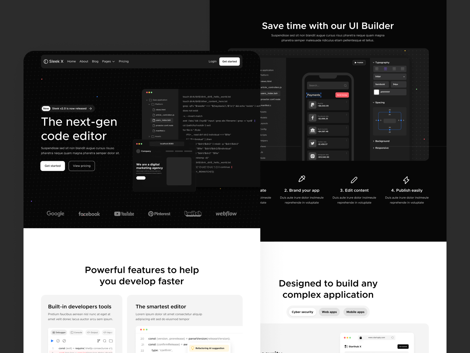 Sleek X - Software HTML5 Responsive Website Template