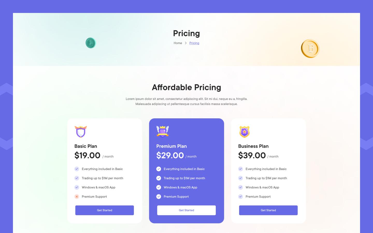 Cryptozai - App HTML5 Responsive Website Template