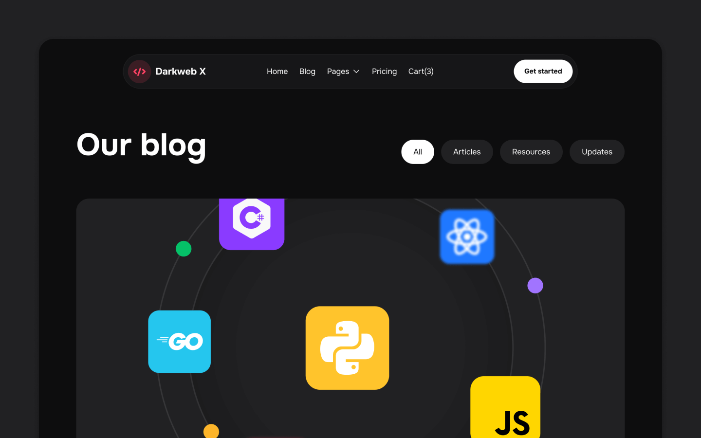 Darkweb X - SaaS HTML5 Responsive Website Template Darkweb X - SaaS HTML5 Responsive Website Template