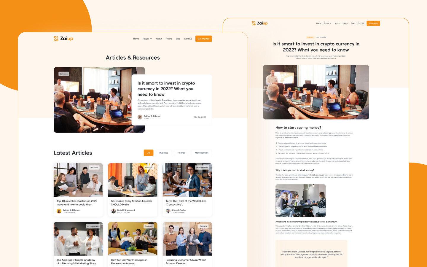 Zaiup - Startup HTML5 Responsive Website Template