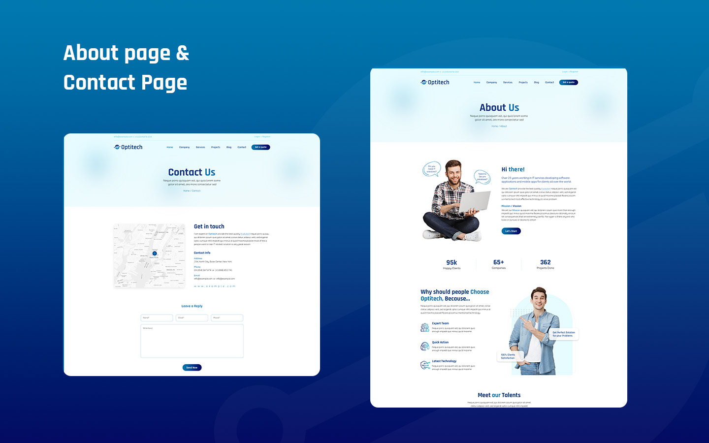 Optitech - IT company HTML5 Responsive Website Template