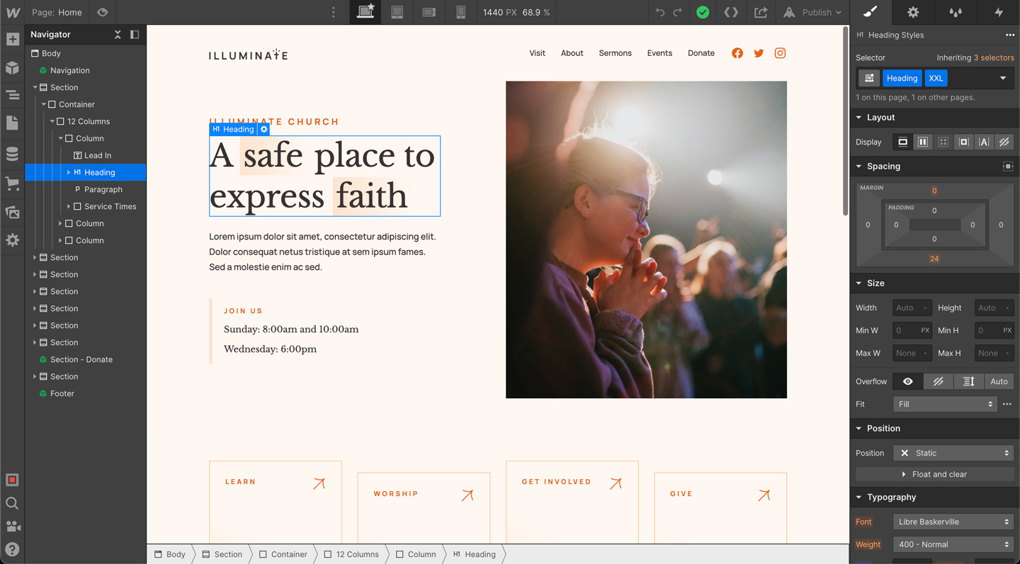 Illuminate - Church HTML5 Responsive Website Template