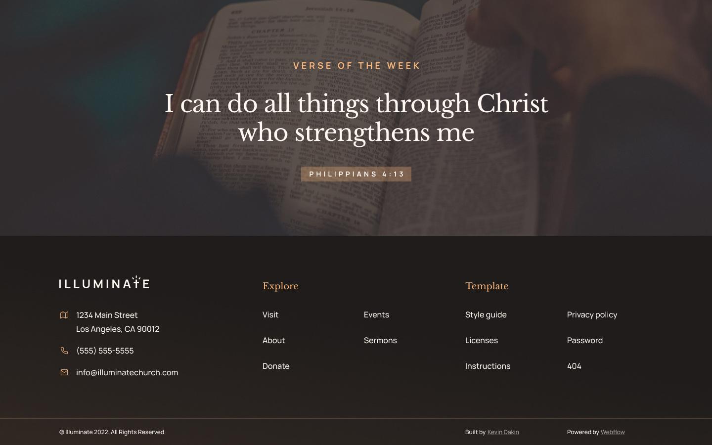Illuminate - Church HTML5 Responsive Website Template
