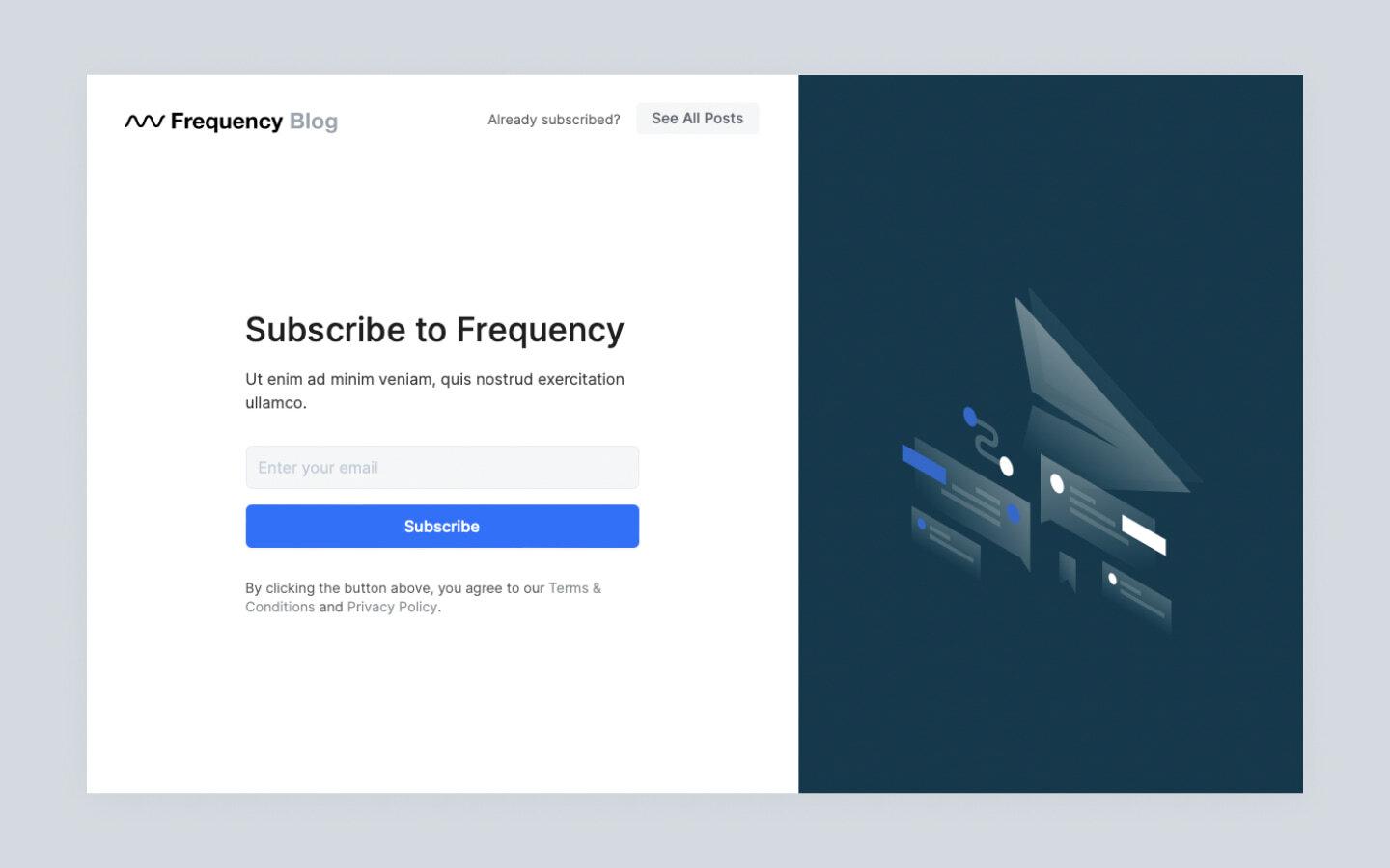 Frequency M - Blog HTML5 Responsive Website Template