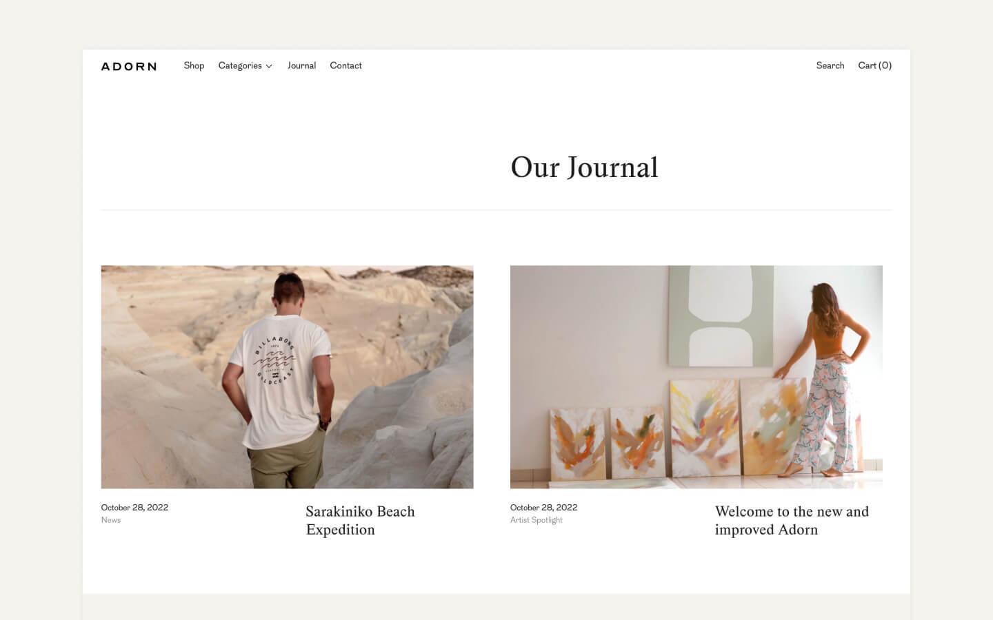 Adorn - Shop HTML5 Responsive Website Template