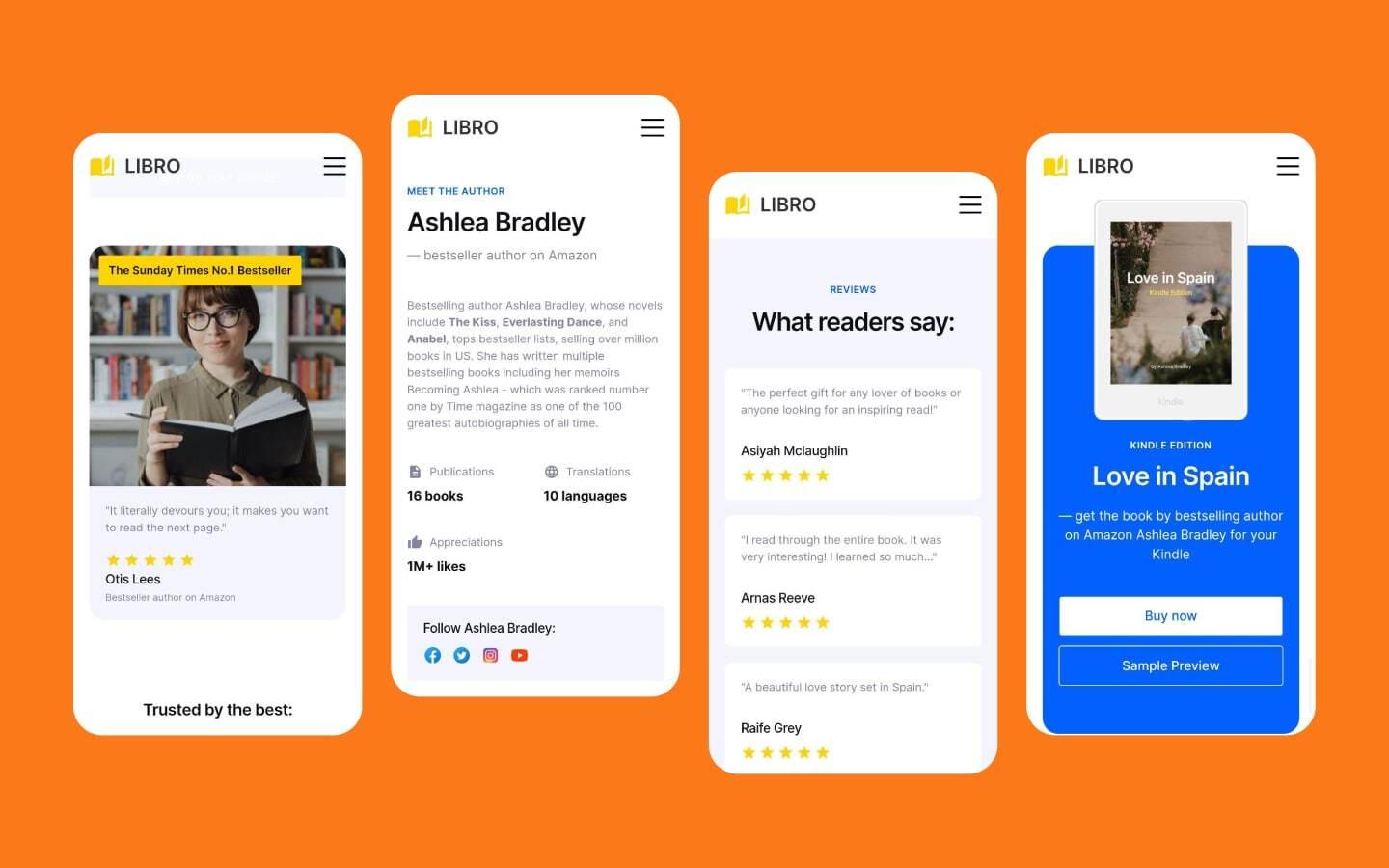Libro - Book HTML5 Responsive Website Template