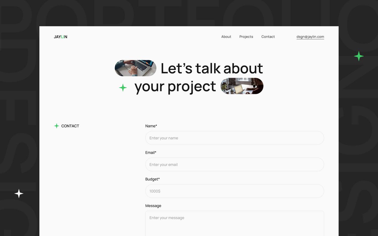 Jaylin - Portfolio HTML5 Responsive Website Template
