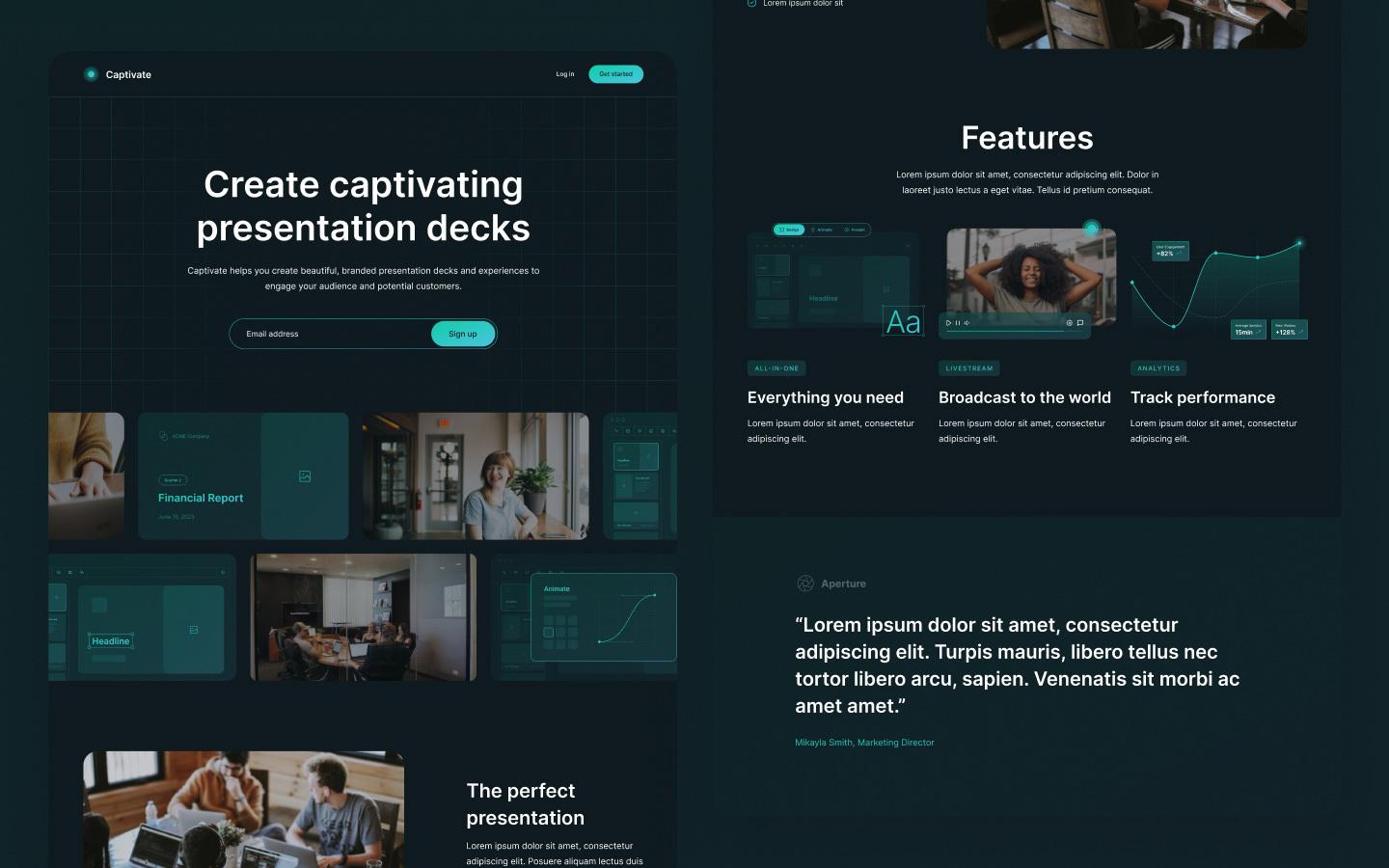 Captivate - SaaS HTML5 Responsive Website Template