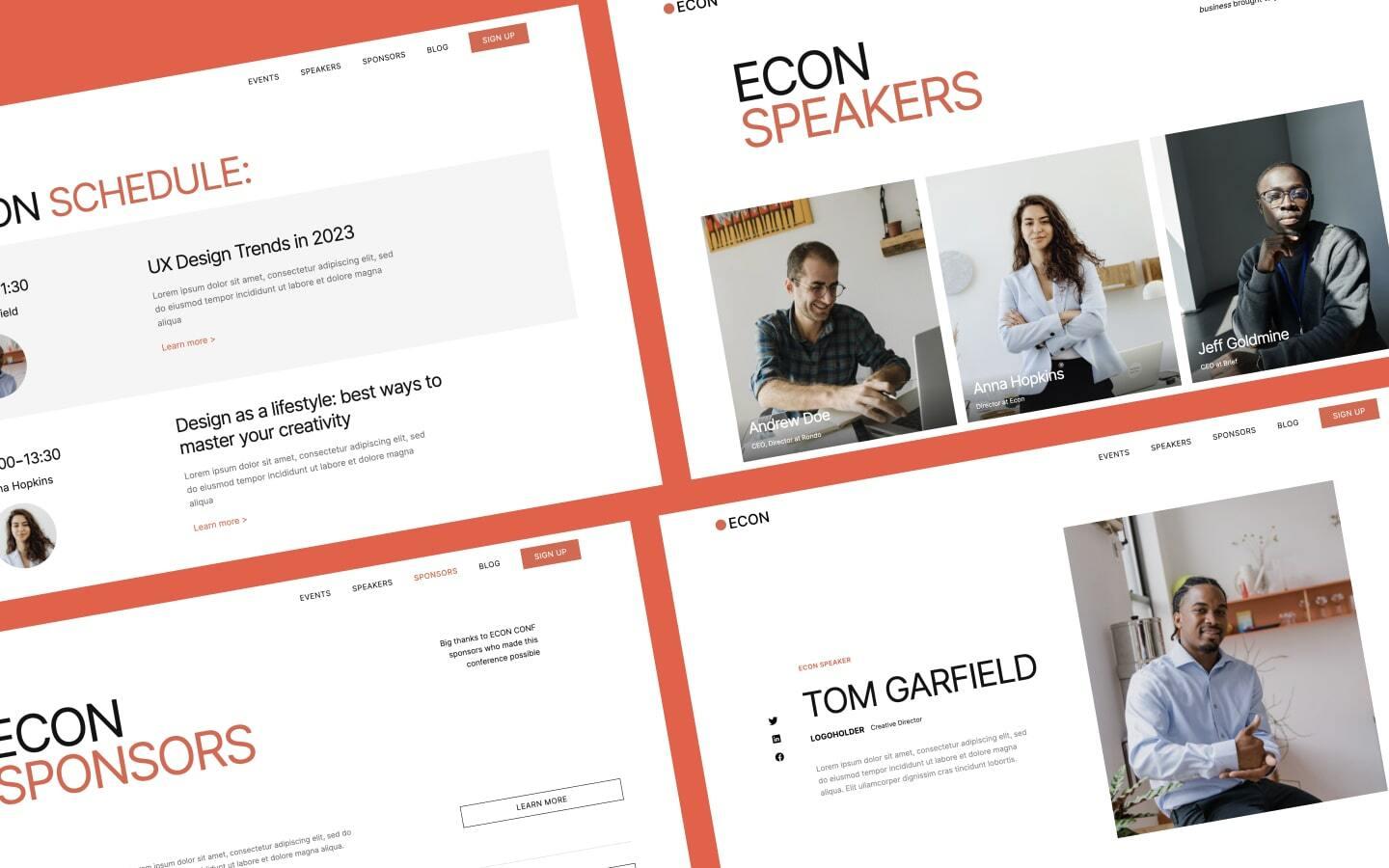 Econ - Conference HTML5 Responsive Website Template