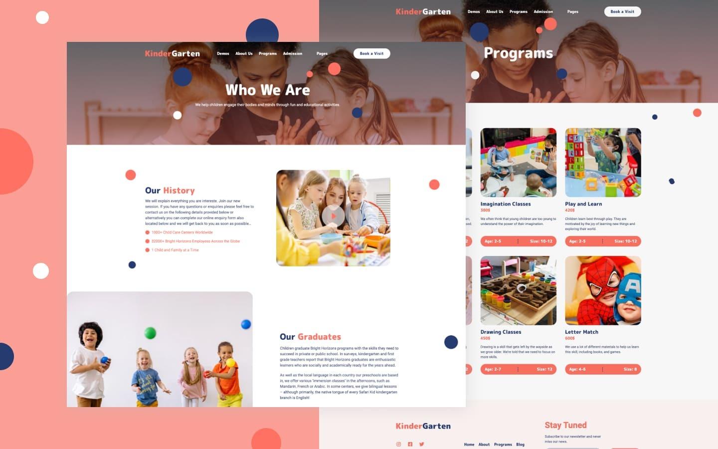 Kindergarten 128 - Kids HTML5 Responsive Website Template