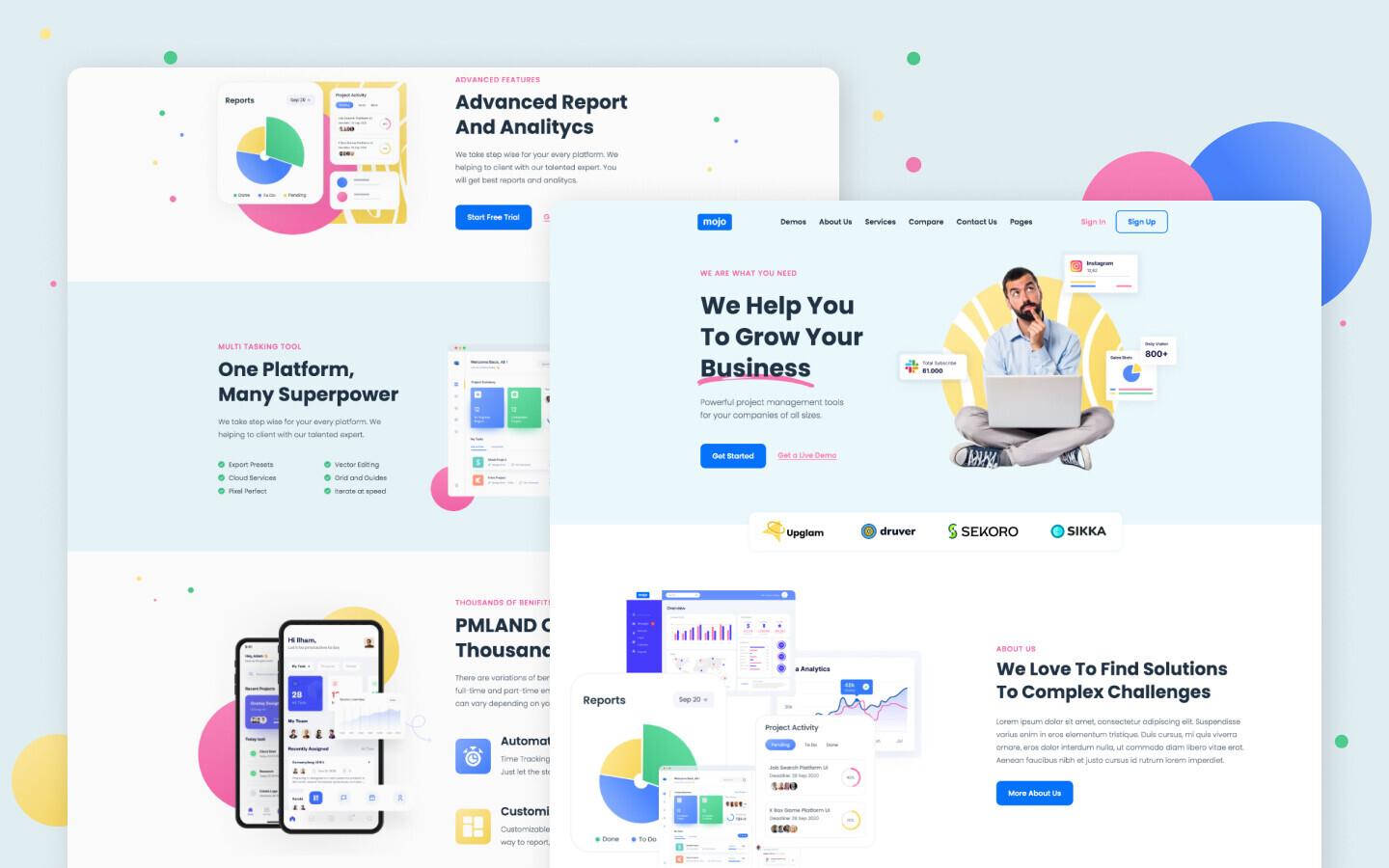 Mojo - SaaS HTML5 Responsive Website Template