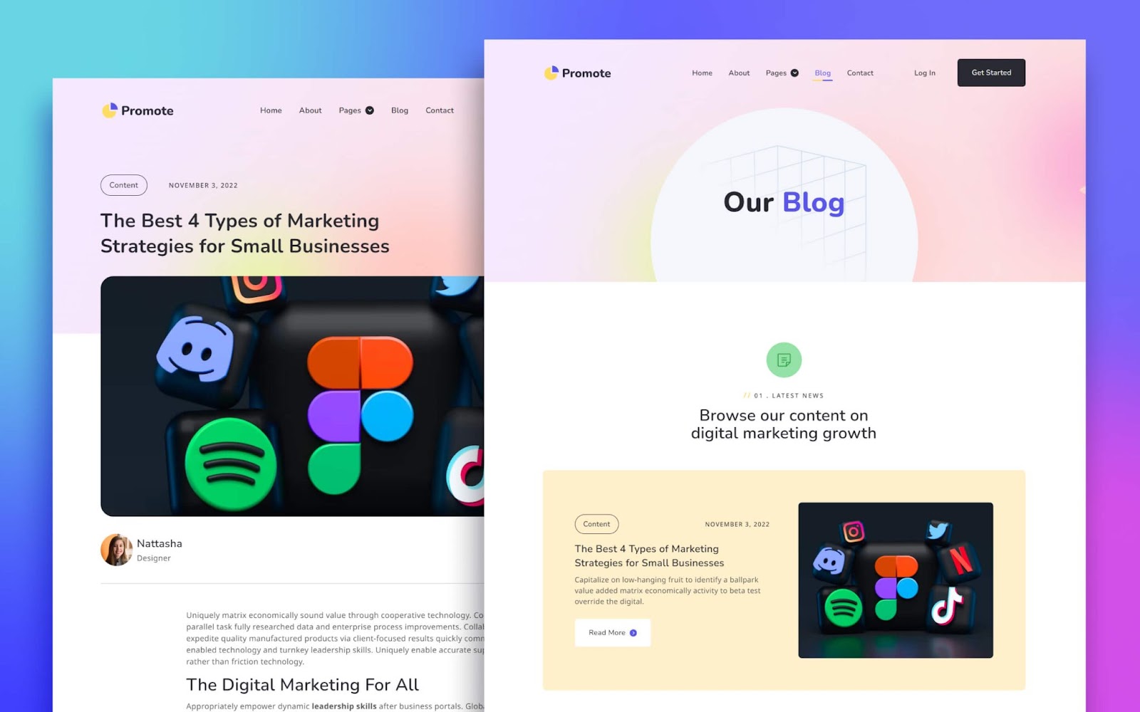 Promote - Agency HTML5 Responsive Website Template