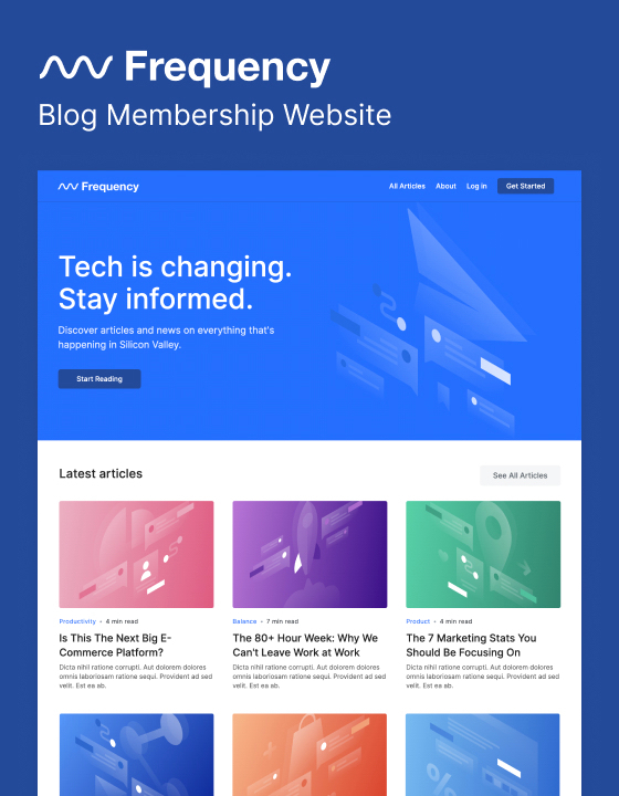 Frequency M - Blog HTML5 Responsive Website Template