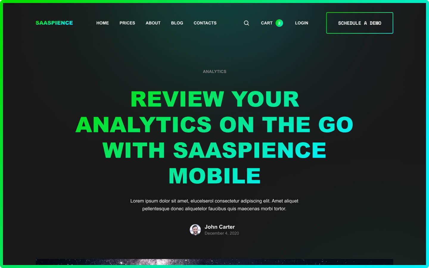 Saspience - SaaS HTML5 Responsive Website Template