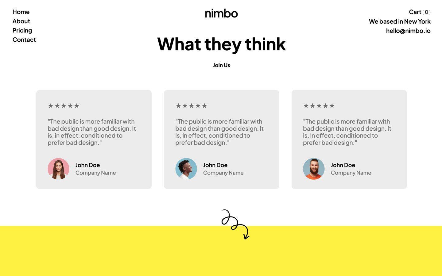 Nimbo - Creative HTML5 Responsive Website Template