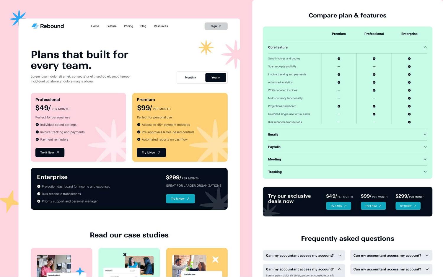 Rebound - Software HTML5 Responsive Website Template