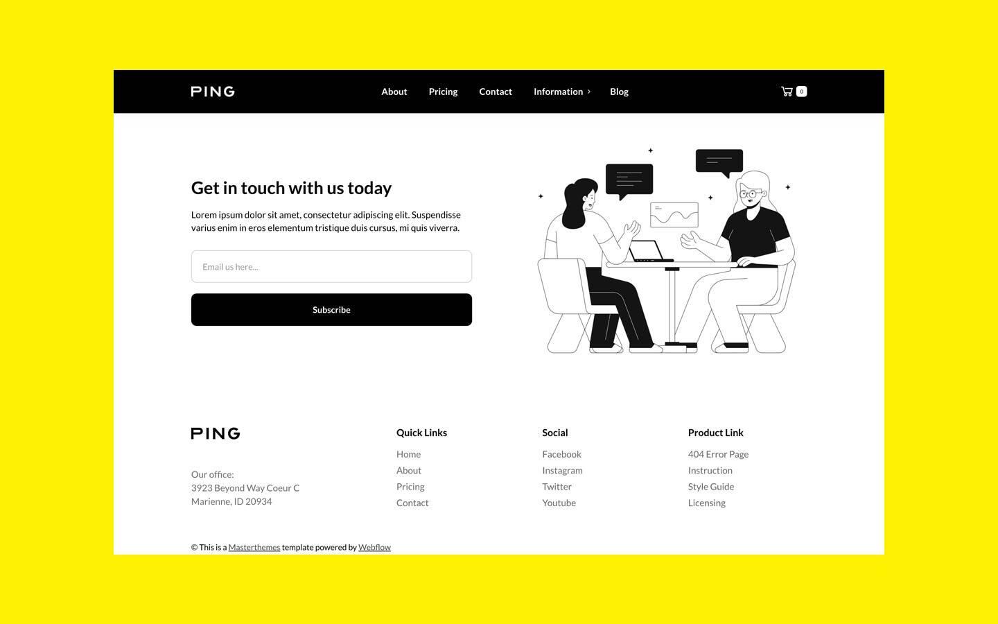 Ping - Startup HTML5 Responsive Website Template