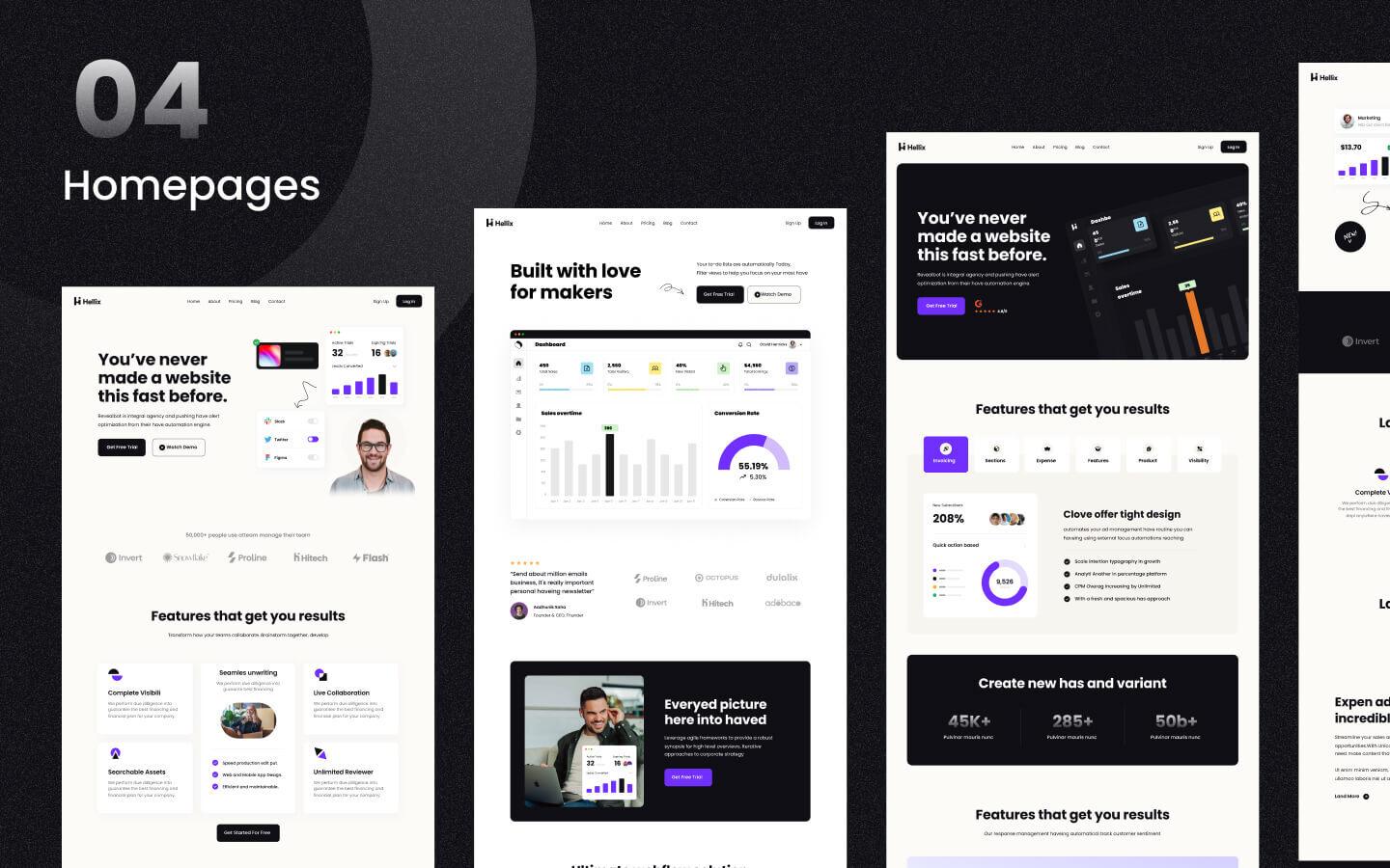 Hellix - SaaS HTML5 Responsive Website Template