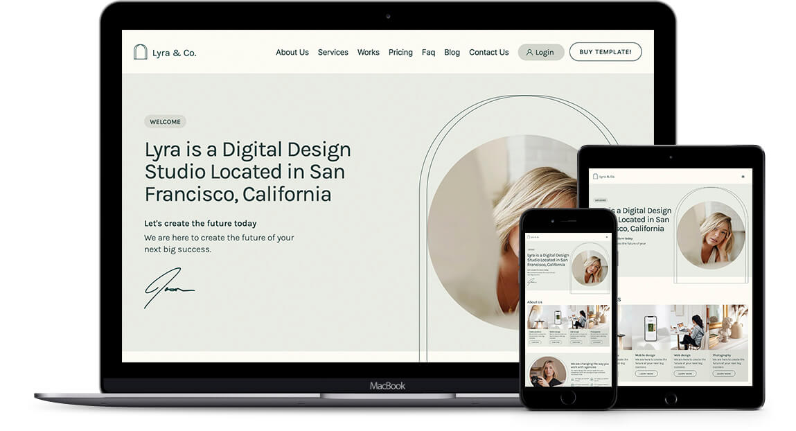 Lyra - Agency HTML5 Responsive Website Template