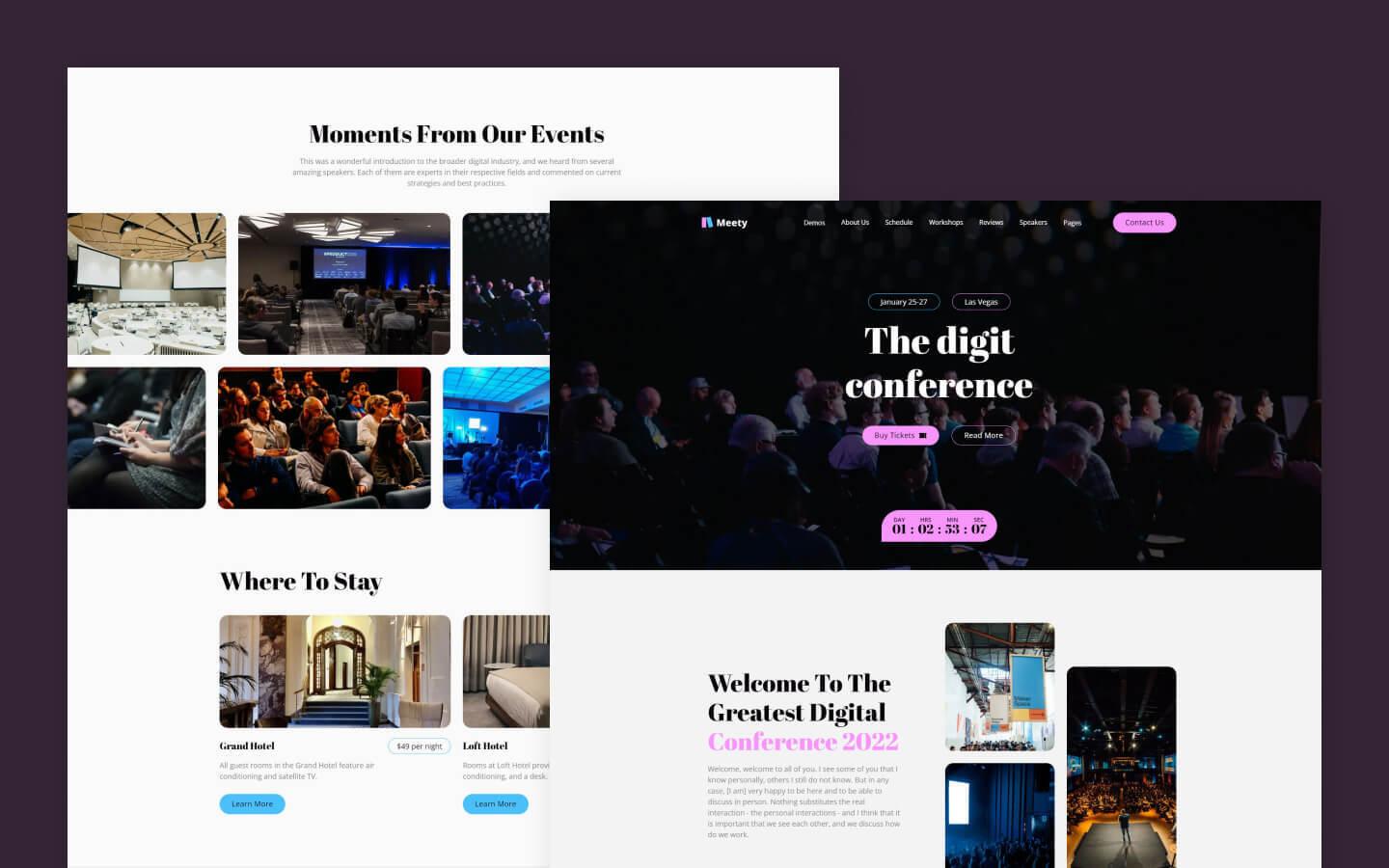 Meety - Conference HTML5 Responsive Website Template