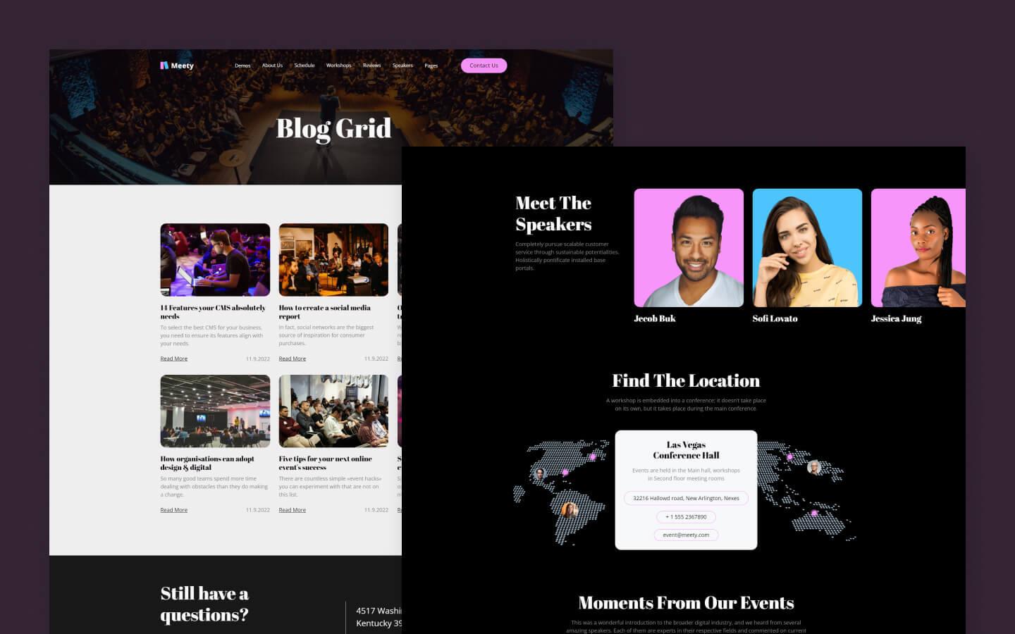 Meety - Conference HTML5 Responsive Website Template
