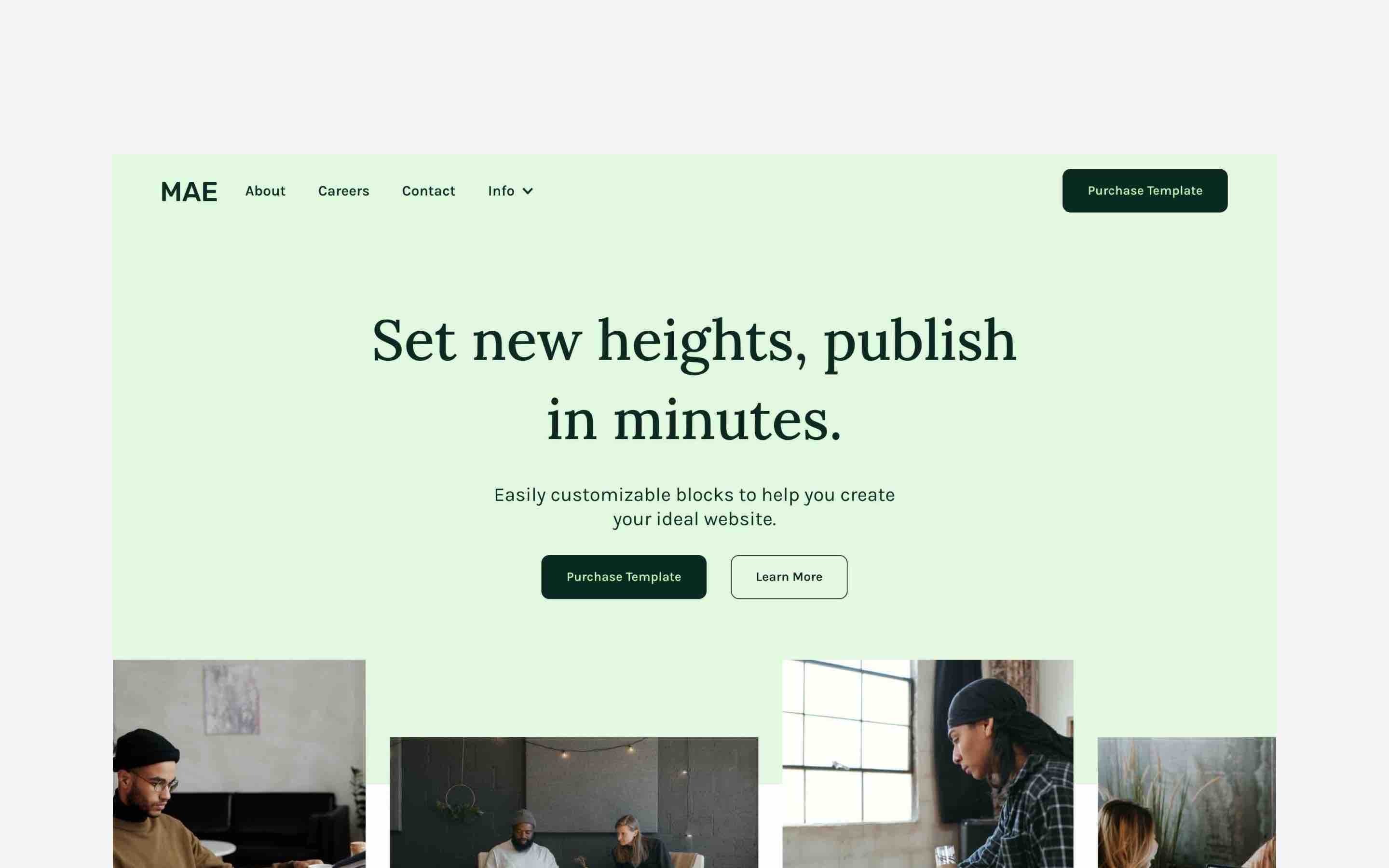 Mae - Startup HTML5 Responsive Website Template