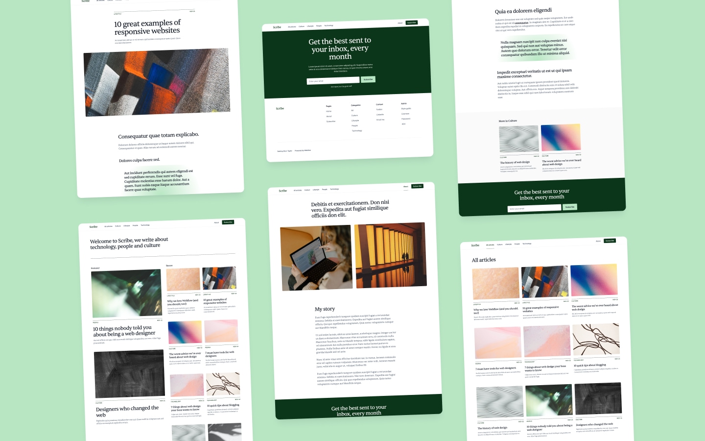 Scribe - Blog HTML5 Responsive Website Template