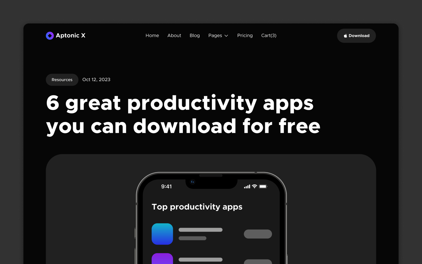 Aptonic X - App HTML5 Responsive Website Template