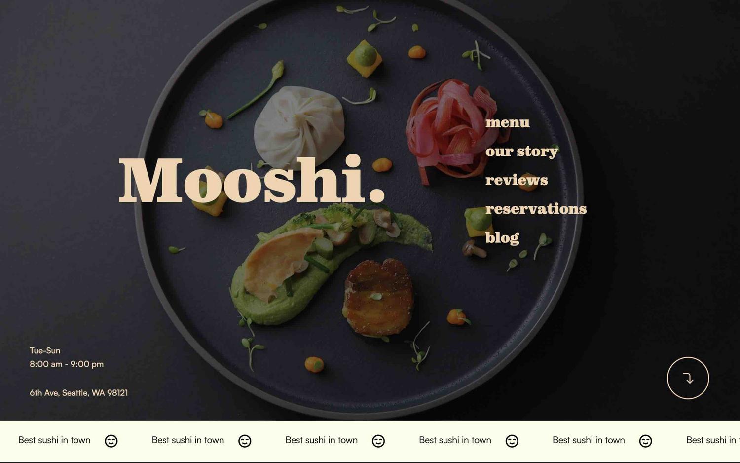 Mooshi - Restaurant HTML5 Responsive Website Template